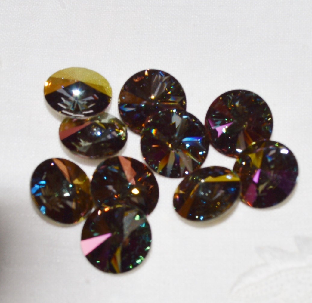 12 Piece 12mm 1122 Starlight Crystal Rivolis With After Market - Etsy