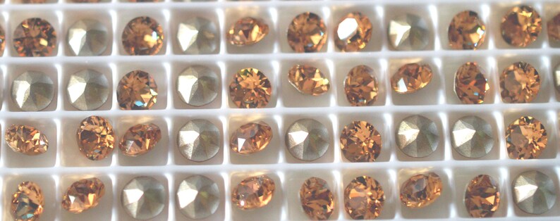 24 Pieces 6mm 1088 Light Colorado Topaz 29ss Crystal Chatons - Etsy