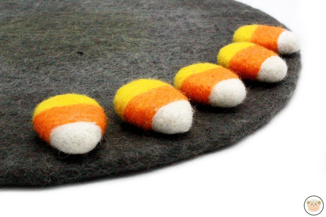 10 Pcs / Halloween Candy Corns / Candy Corn Felt Shapes / Fall - Etsy