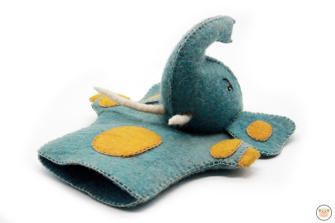 Handmade Felt Puppets Hand Puppet Animal Puppet Elephant - Etsy
