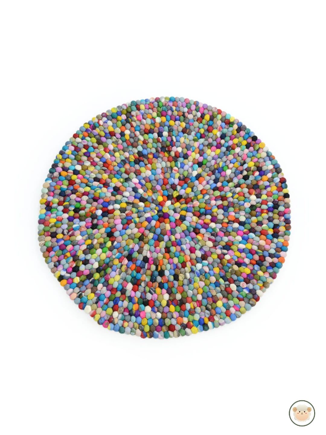 Rainbow Tie Dyed Round Rug 40-500cm Handmade Multicolored Living Room ...