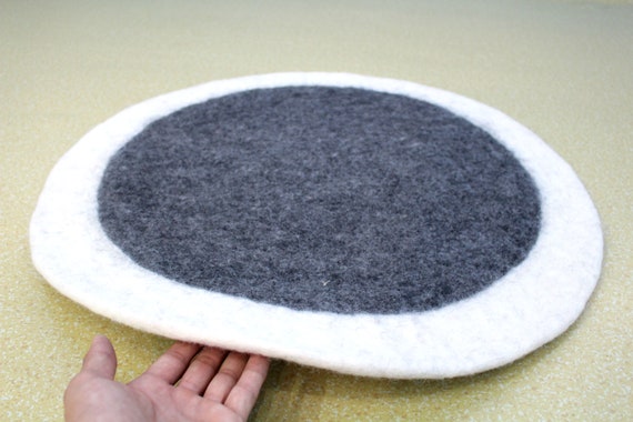 60 CM To 250 CM Gray Felt sheet with White Border Doormat | Etsy