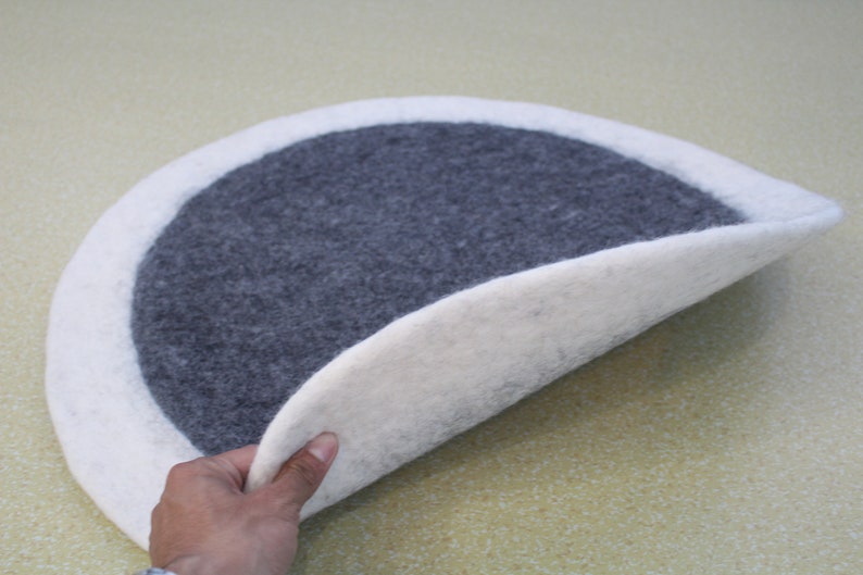 60 CM To 250 CM Gray Felt sheet with White Border Doormat | Etsy