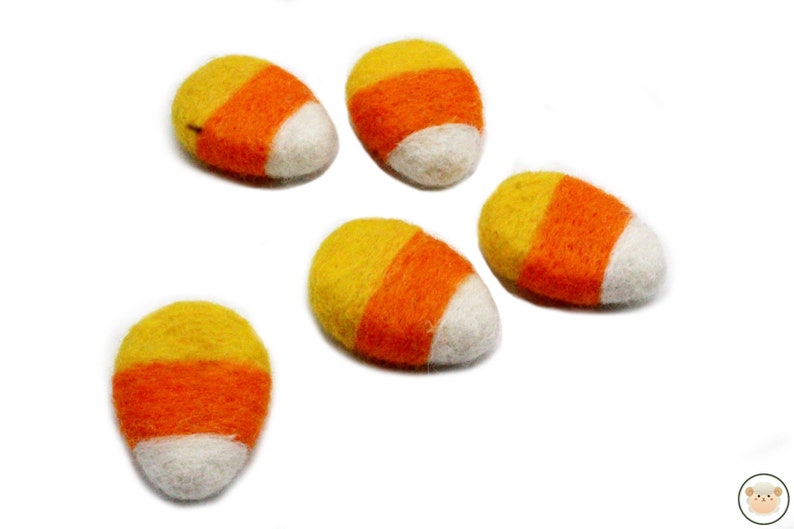 10 Pcs / Halloween Candy Corns / Candy Corn Felt Shapes / Fall - Etsy