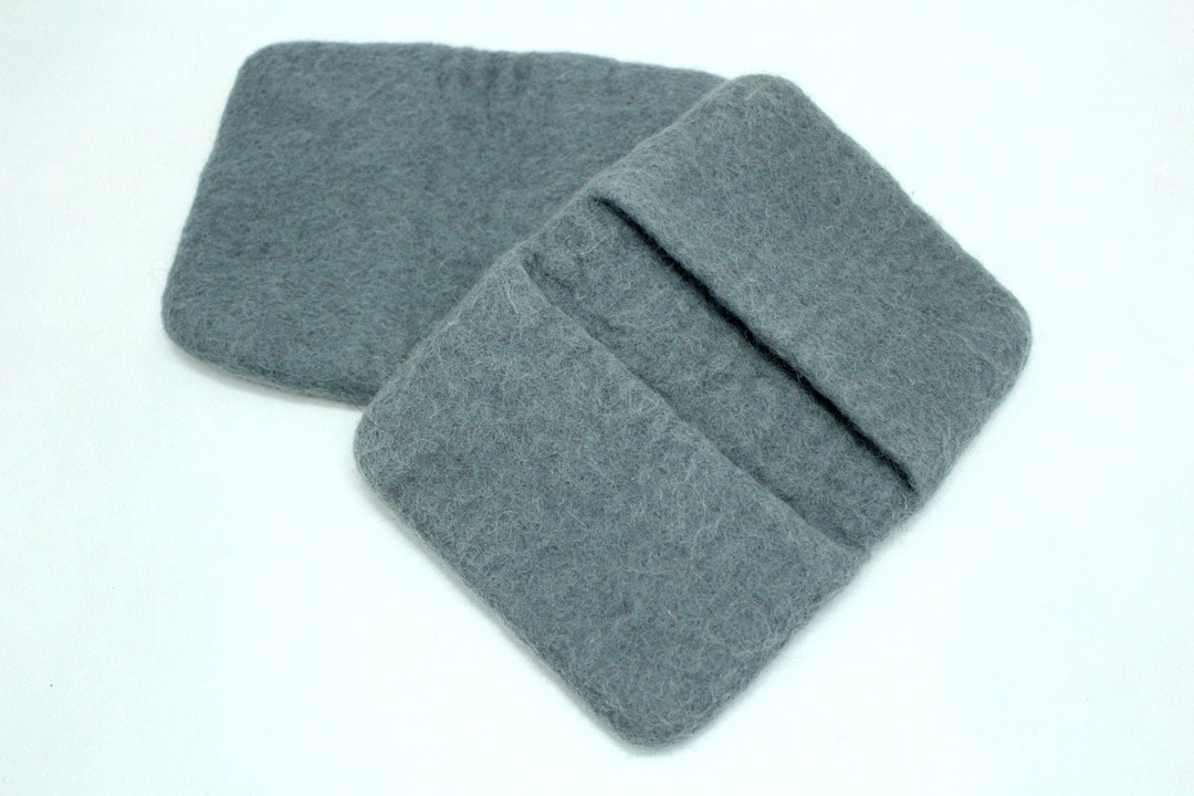 Finger Thumb Pot Holder Felt Hot Pads Set of 2 Felted Wool Pot Holders ...