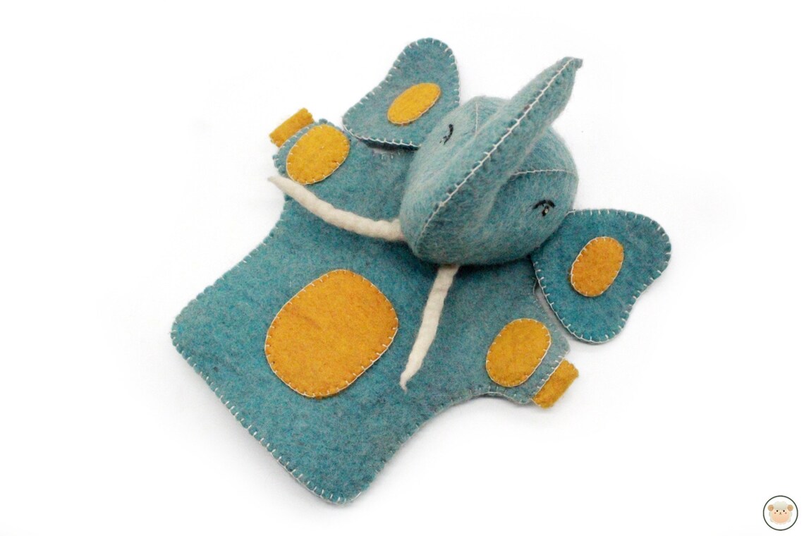 Handmade Felt Puppets Hand Puppet Animal Puppet Elephant - Etsy