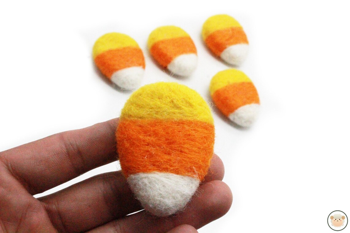 10 Pcs / Halloween Candy Corns / Candy Corn Felt Shapes / Fall - Etsy