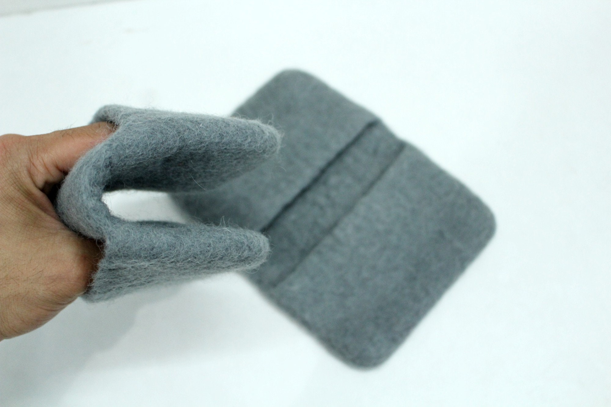 Finger Thumb Pot Holder-Felt Hot Pads-Set Of One Pair-Felted | Etsy