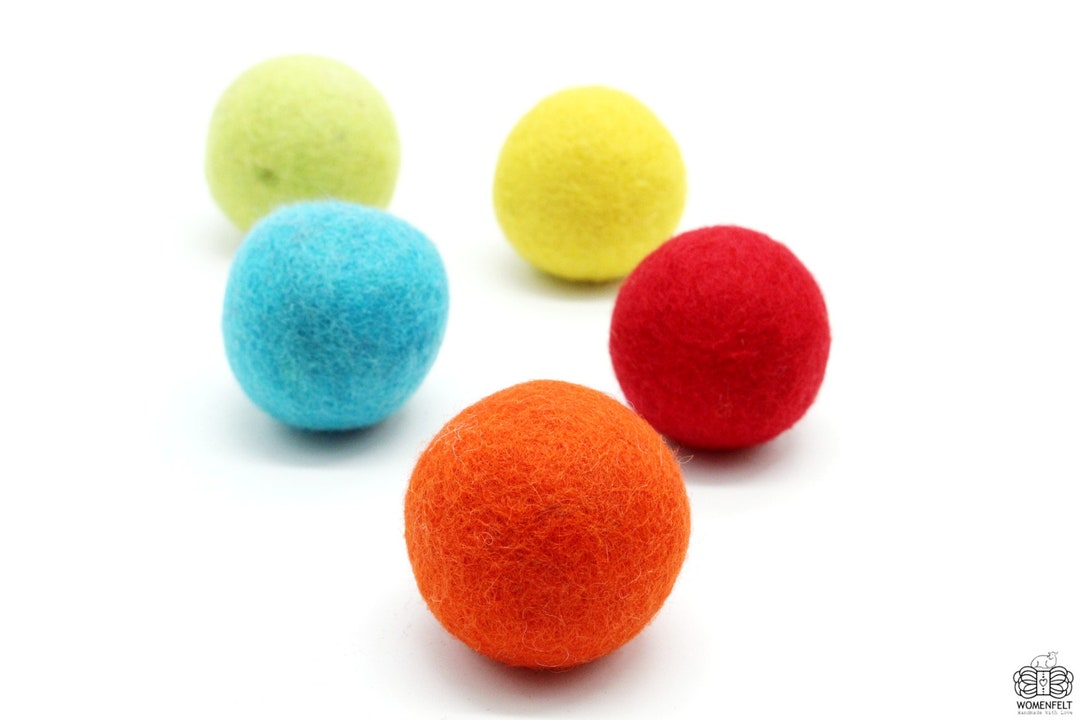 5cmwool Felt Balls Rainbow Felt Balls Wholesale wool Felt Pompoms ...