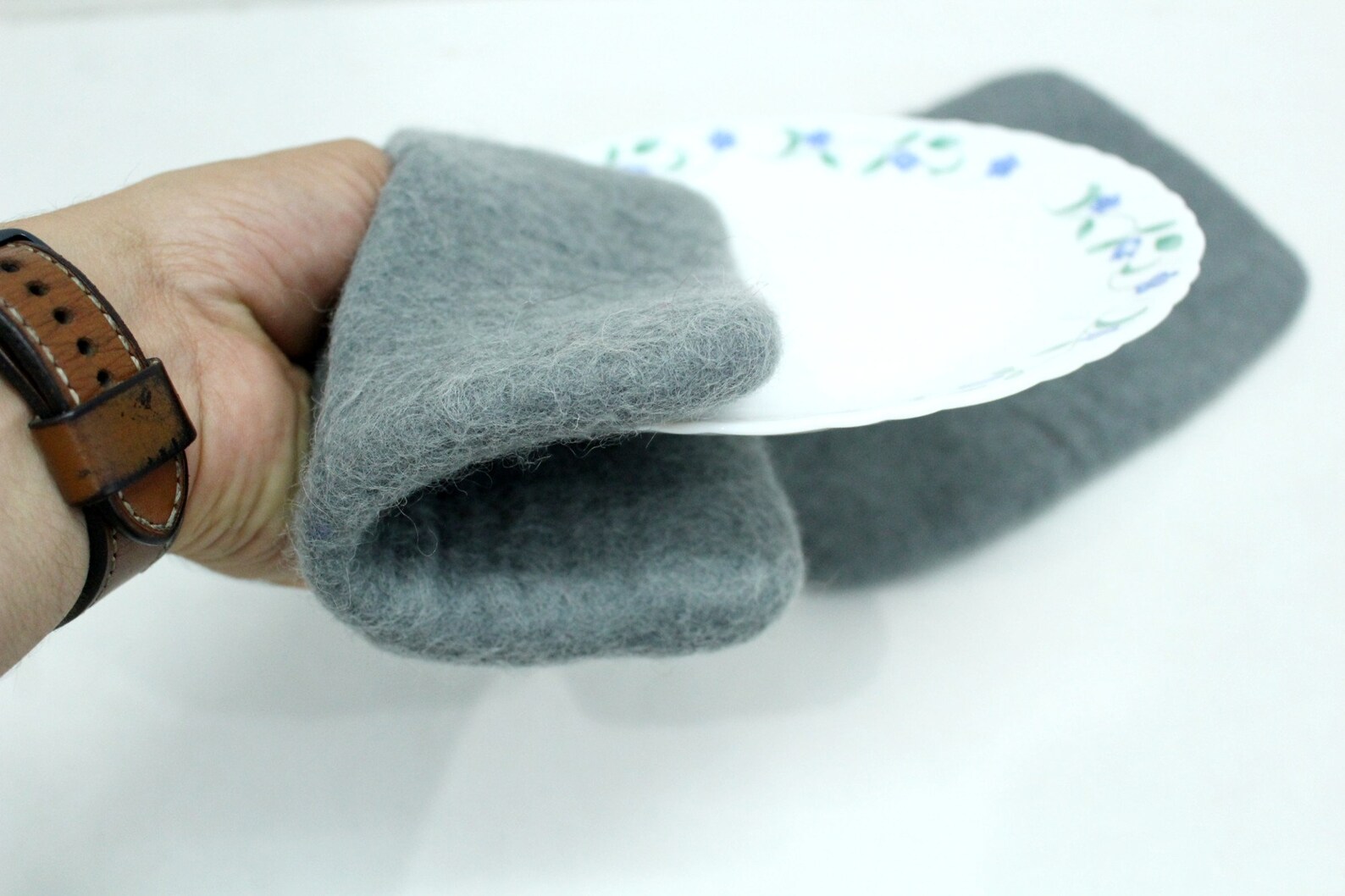 Finger Thumb Pot Holder Felt Hot Pads Set of 2 Felted - Etsy