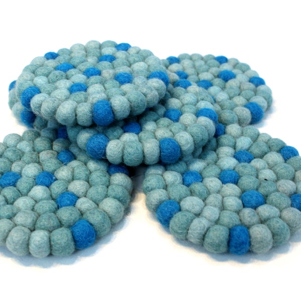 Wool Coasters - Etsy