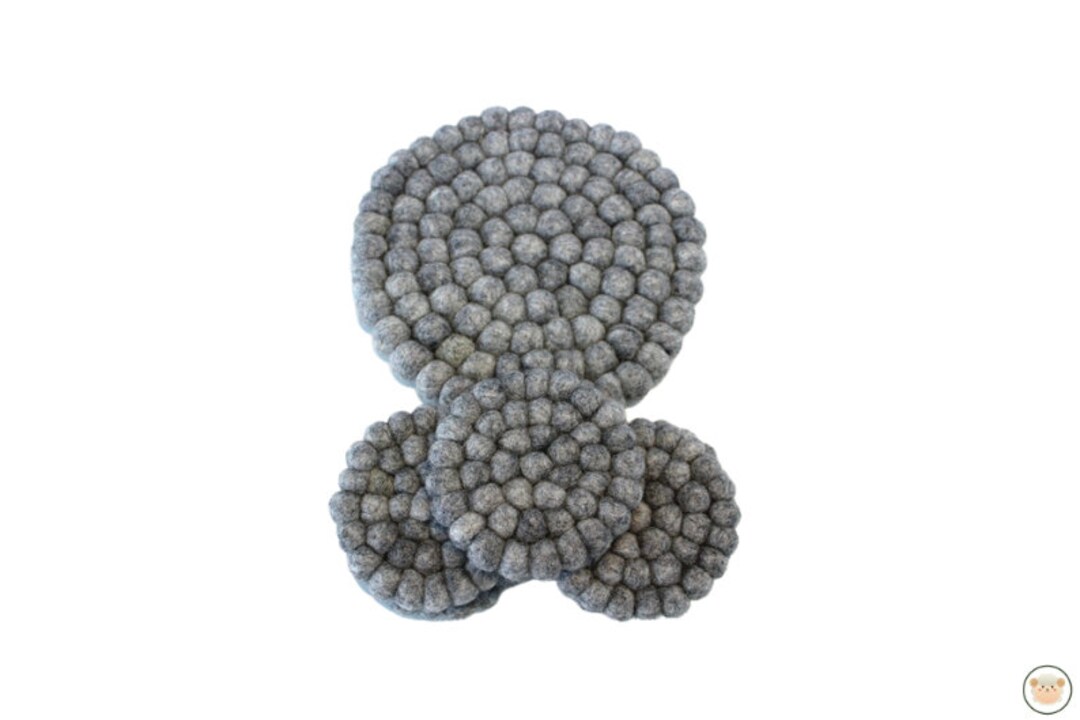 Felt Trivets Wool Ball Trivet Felted Pom Pom Trivets - Etsy
