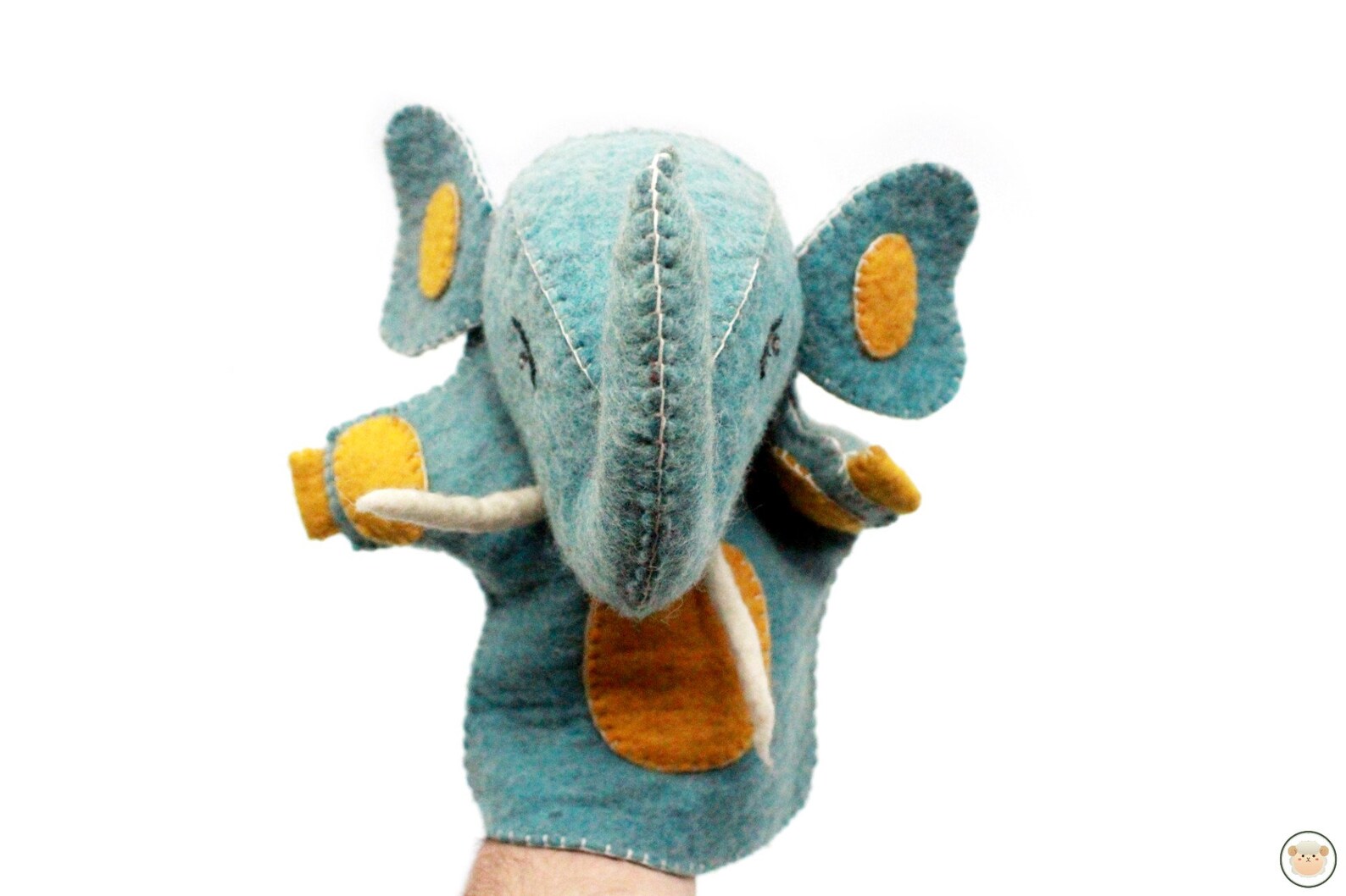 Handmade Felt Puppets Hand Puppet Animal Puppet Elephant - Etsy