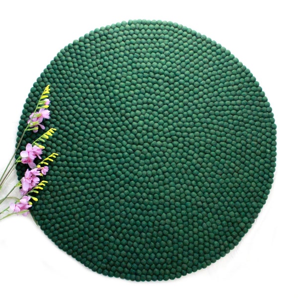 Felt Ball Rug - Etsy