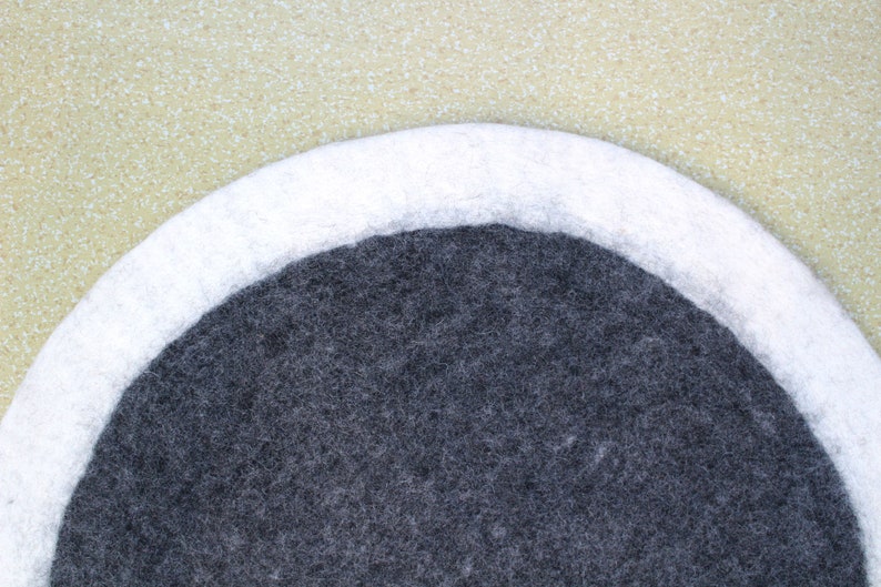 60 CM To 250 CM Gray Felt sheet with White Border Doormat | Etsy