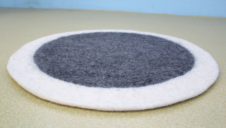 60 CM To 250 CM Gray Felt sheet with White Border Doormat | Etsy