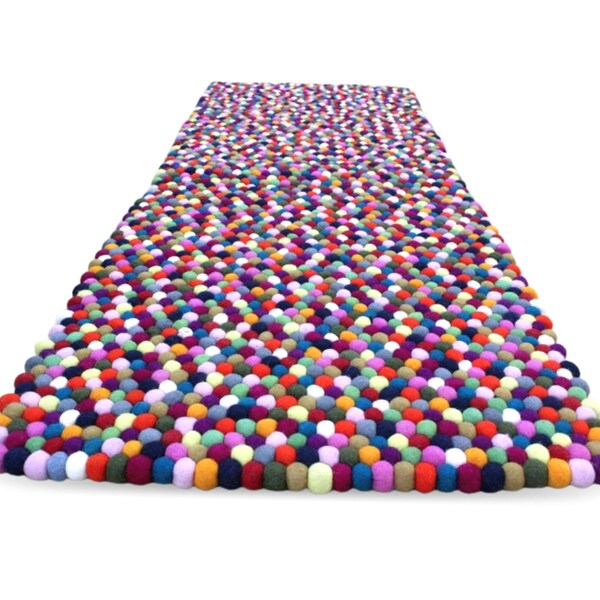 Felt Ball Rug - Etsy