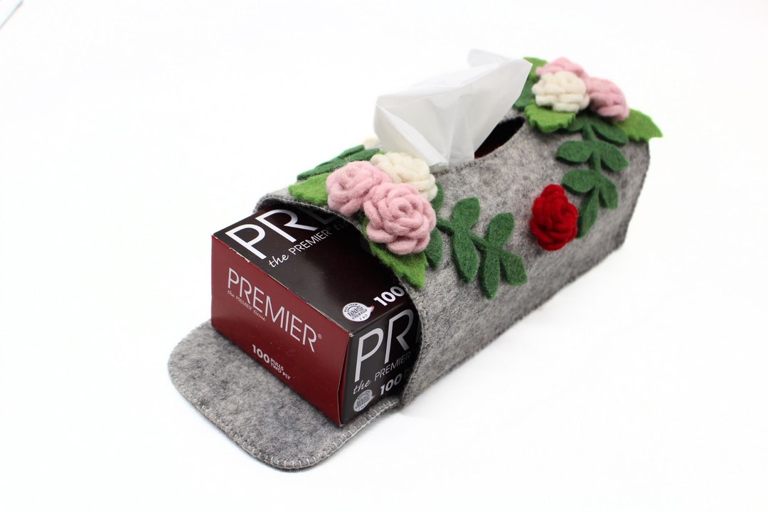 Handmade Wool Tissue Box Cover Tissue Holder for Table Hand-felted Wool ...