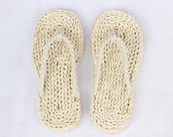 Slippers / Straw Shoes/straw Slippers/natural/handmade/woven | Etsy