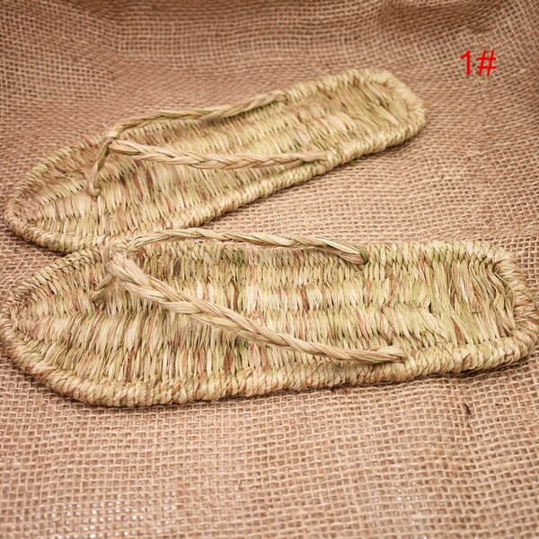 Woven Straw Shoes - Etsy