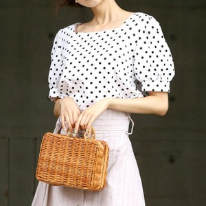 Wicker Purse Handwoven Willow Handbag Small Wicker Bag - Etsy