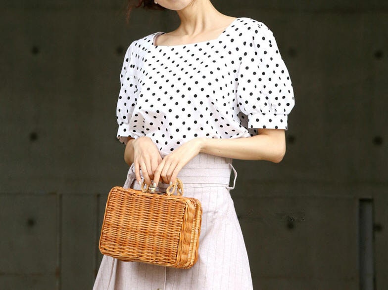 Wicker Purse Handwoven Willow Handbag Small Wicker Bag - Etsy