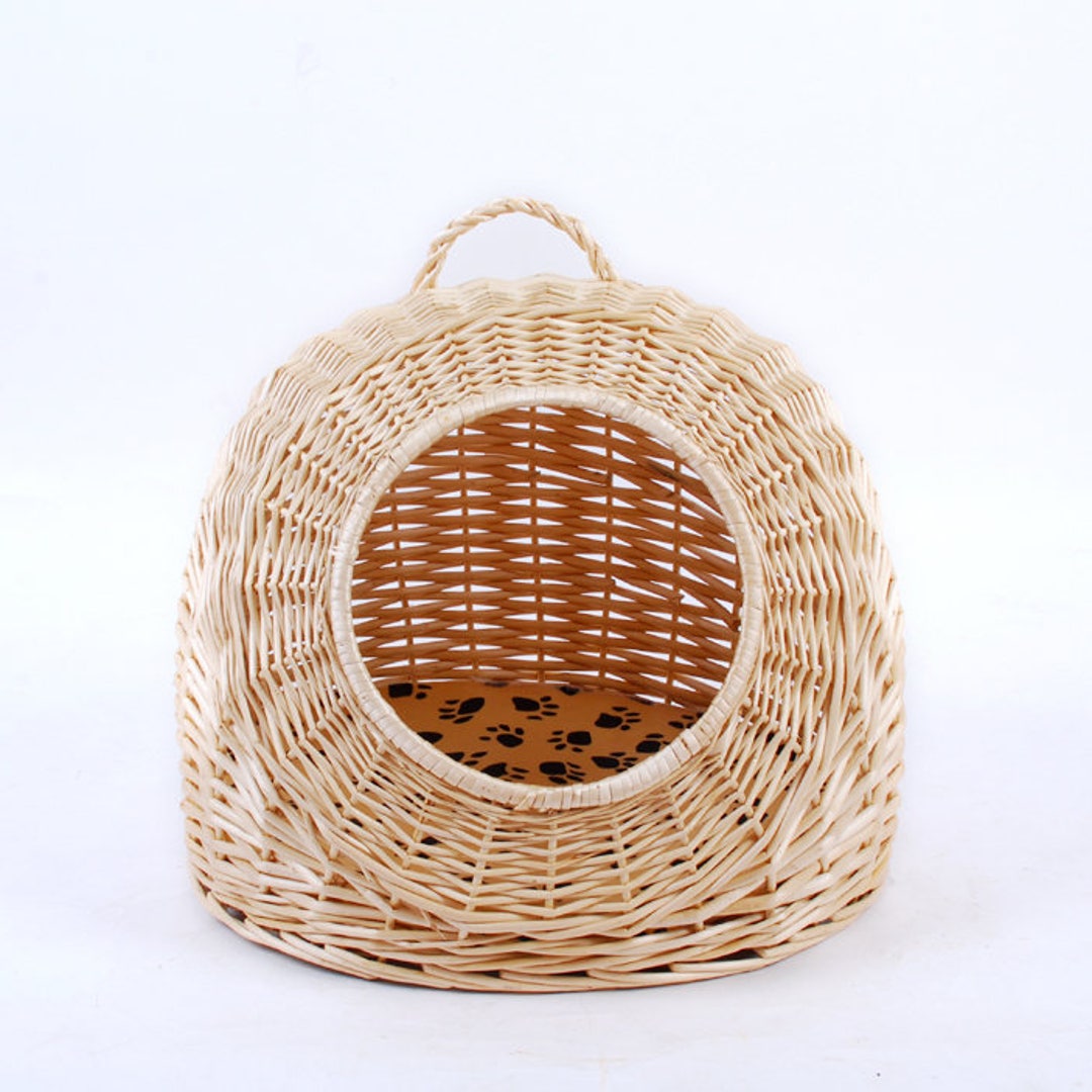 Wicker Weavingteddy Nest Pet Suppliespet Housecat Bed Cat - Etsy