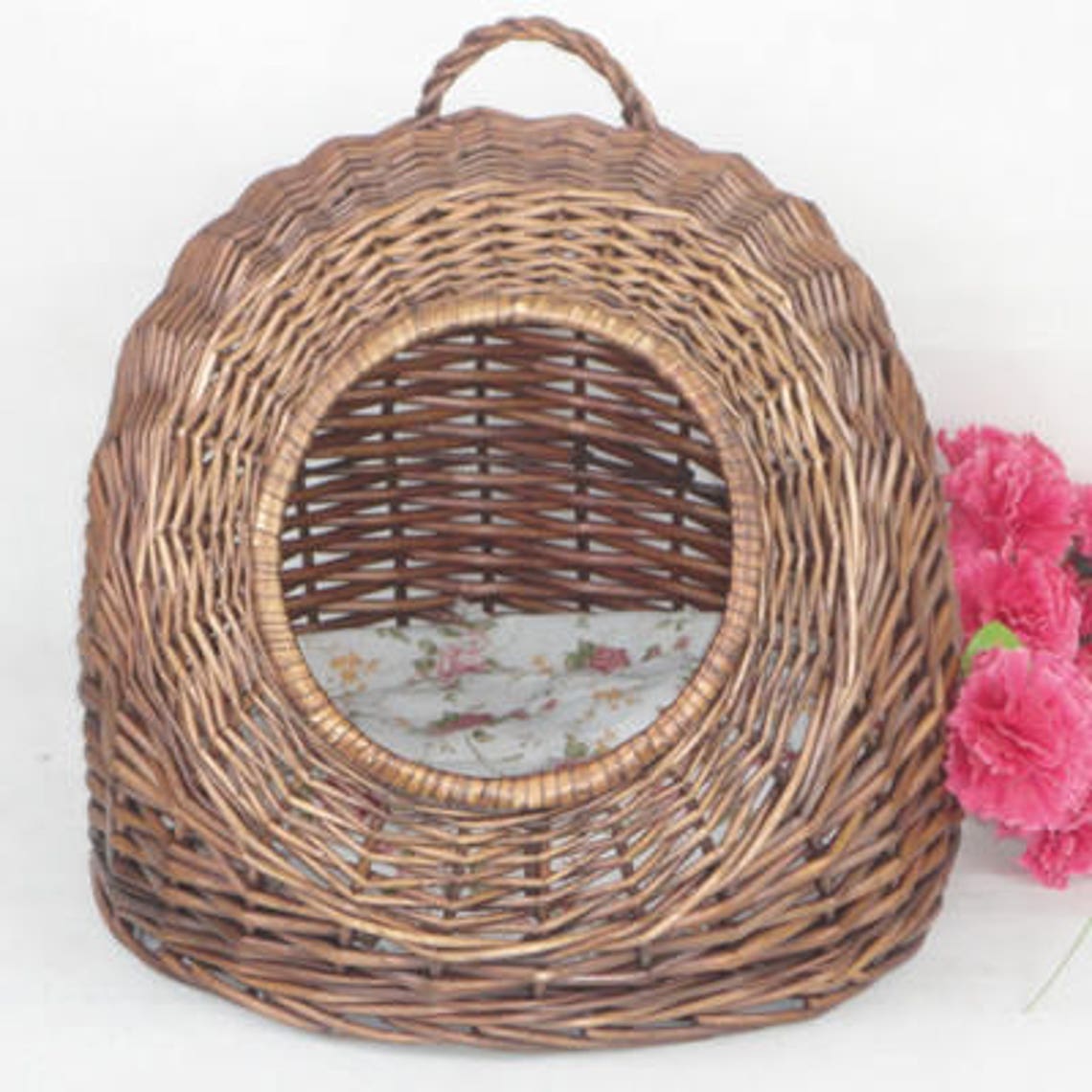 Wicker Weavingteddy Nest Pet Suppliespet Housecat Bed Cat - Etsy