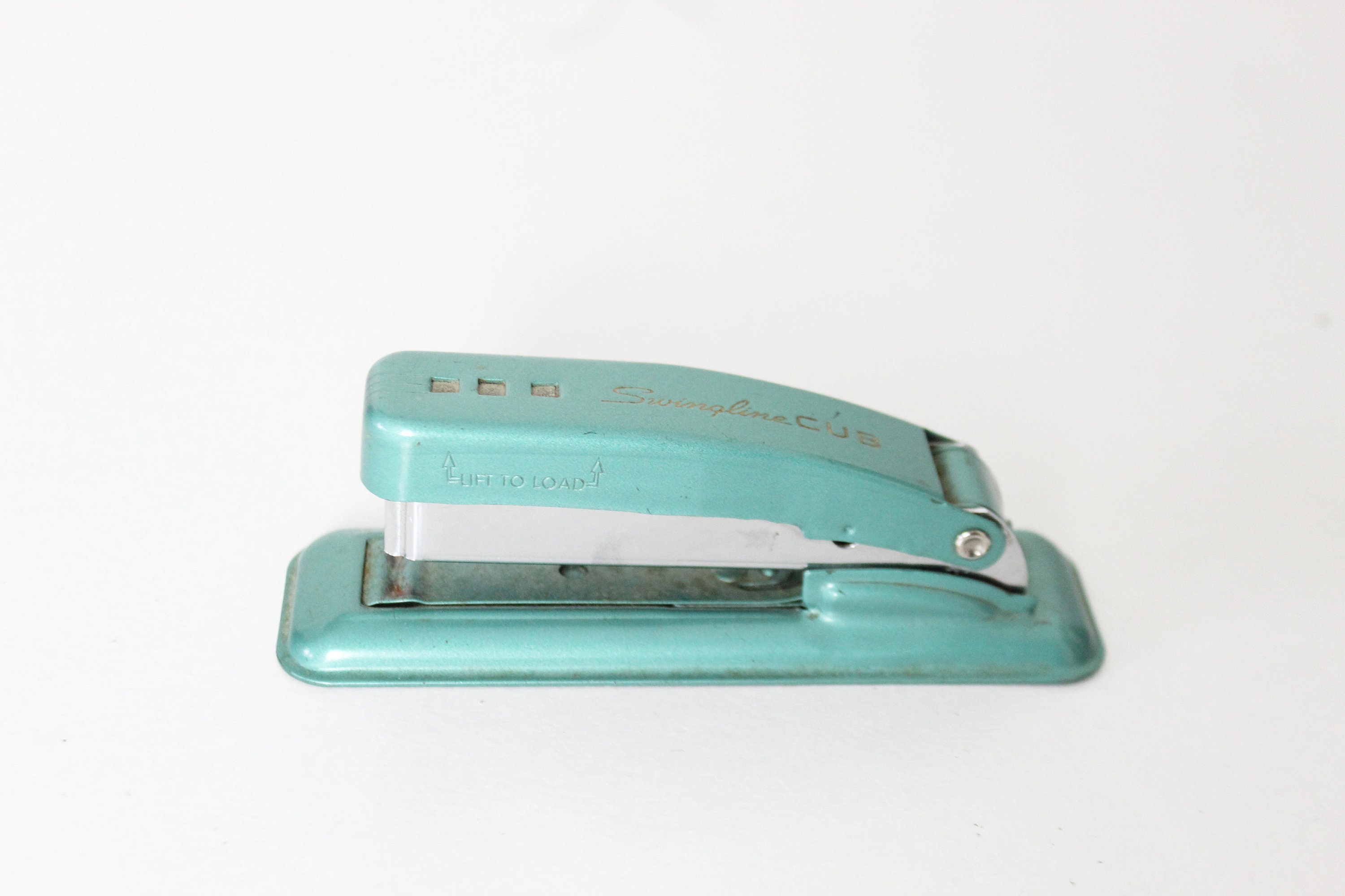 Office Stapler Swingline Cub Vintage with Staples Office Supplies Teal ...