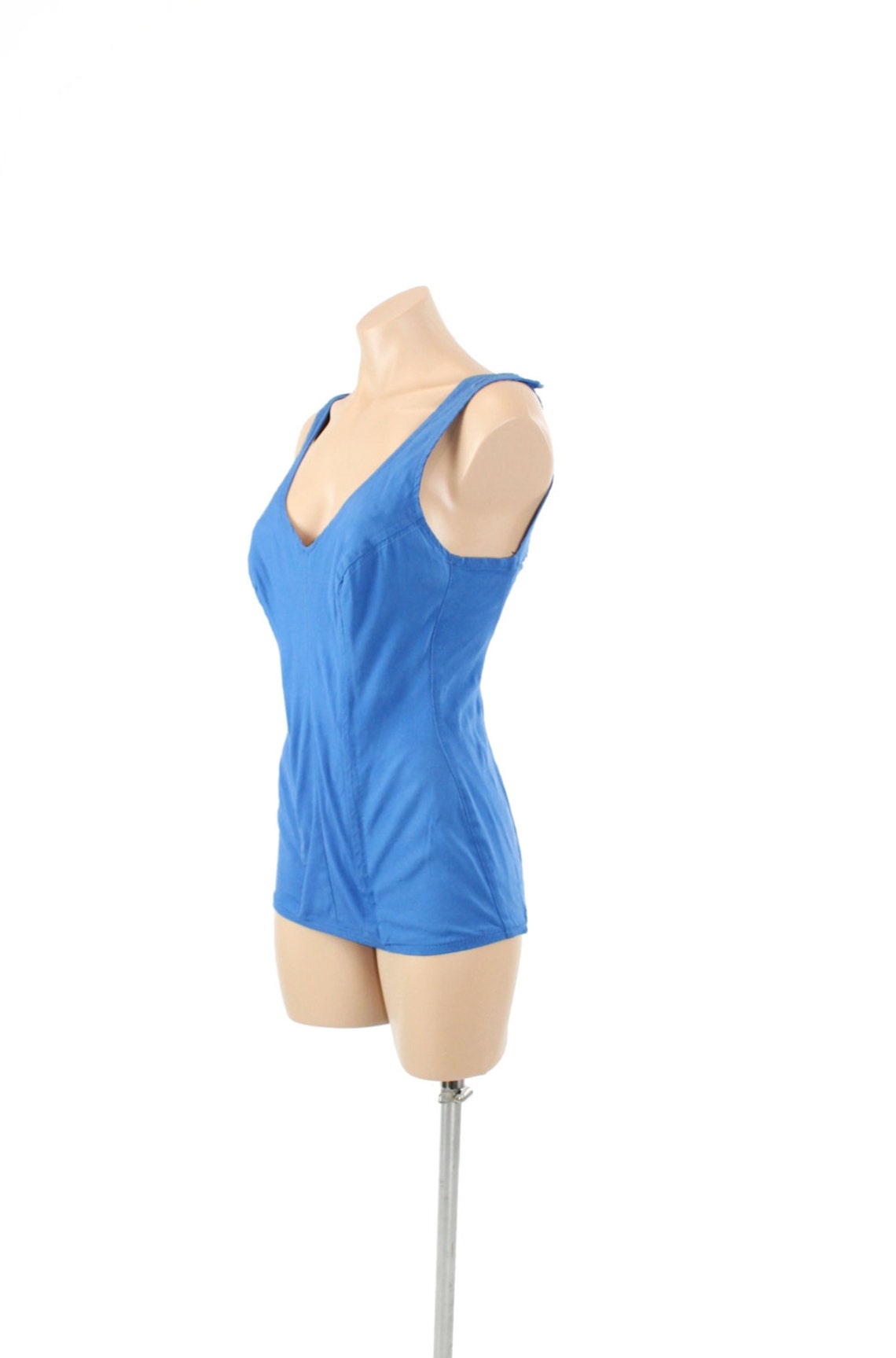 Vintage 50s One Piece Bathing Suit Swimwear Swimsuit Pinup Rockabilly ...