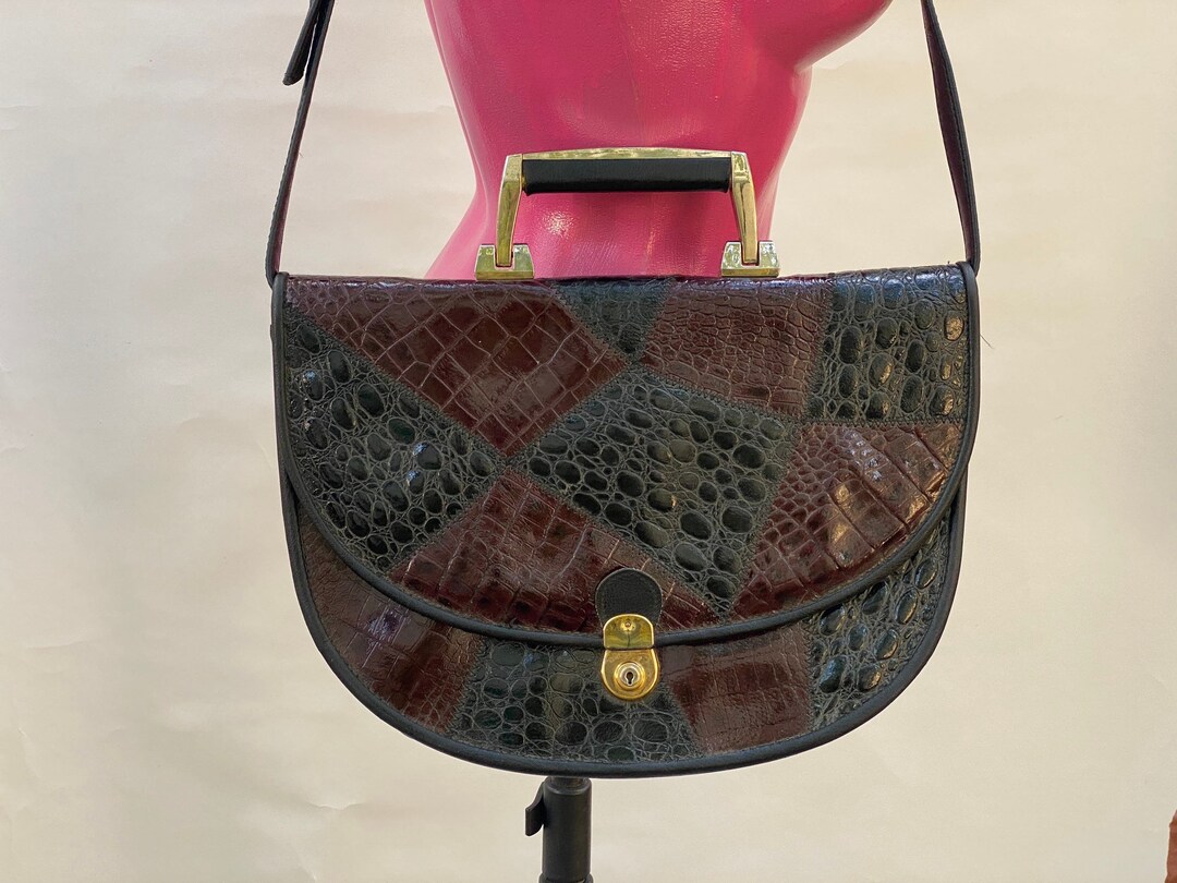 Real Leather Vintage Designer Bag - Etsy