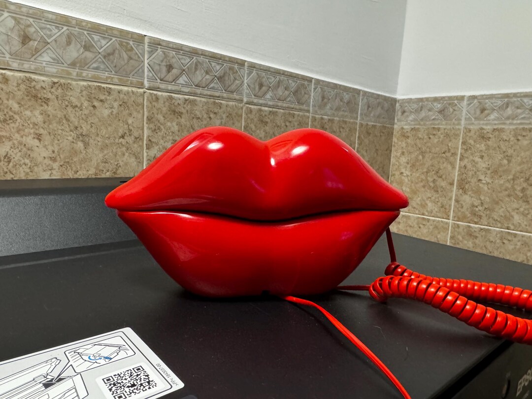 Vintage 1980s Red Lips Telephone – Retro Pop Art Landline Phone - Etsy