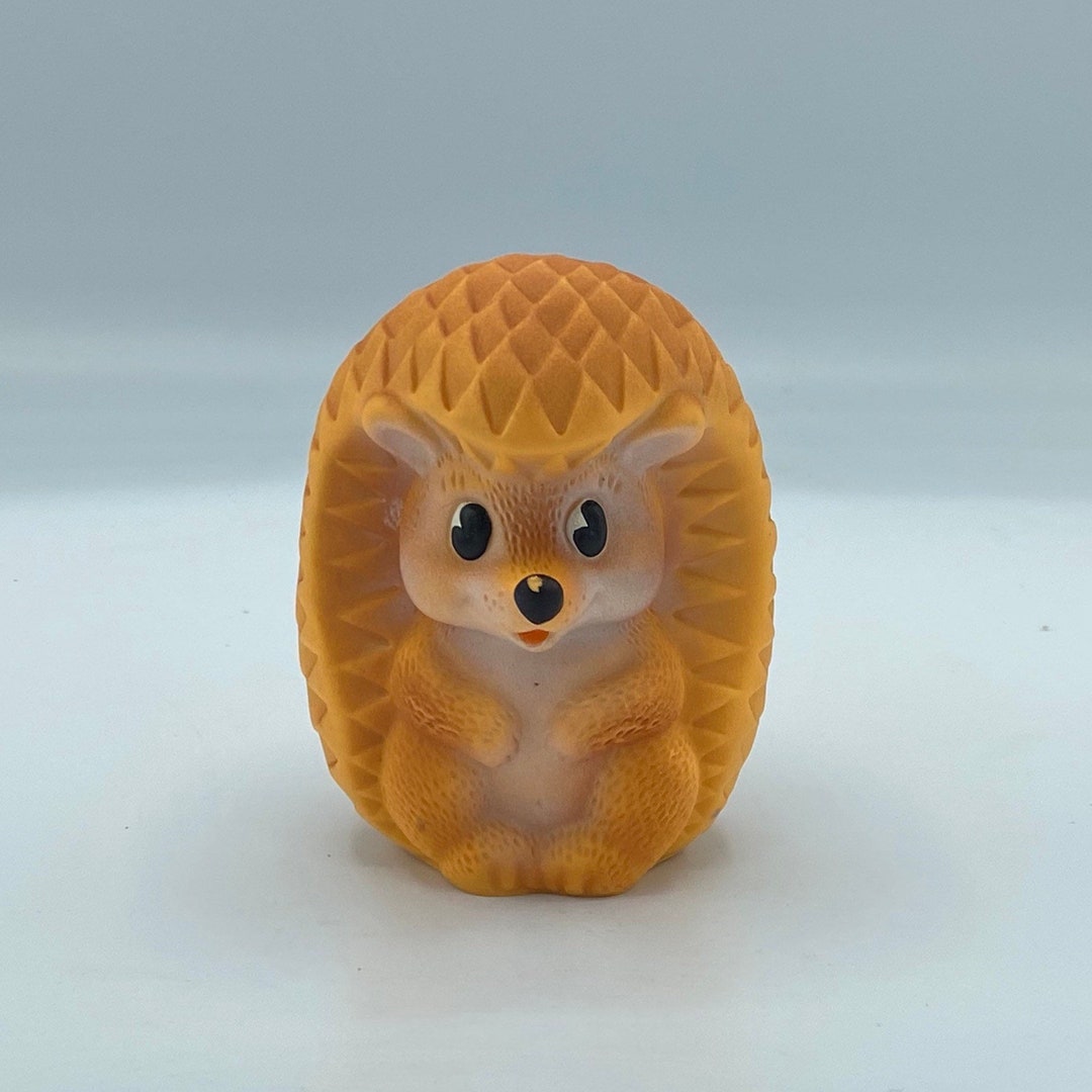 80s Soviet Russian Rubber Toy, Beige Hedgehog - Etsy