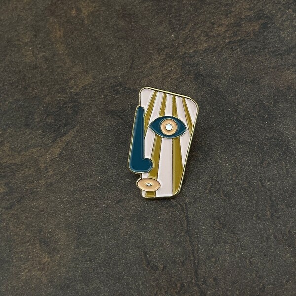 Face Brooch - Etsy