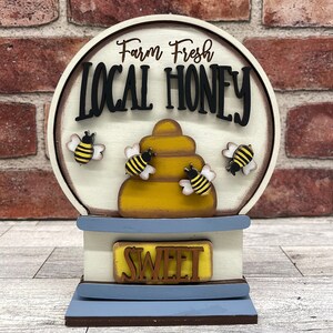 April Monthly Kit, Honey Bee Themed, DIY Unpainted Wooden Cutout Ready for You to Paint Does Not ...