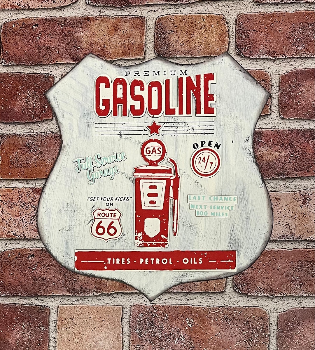 Sign With Premium Gasoline Cutouts Unpainted Wooden Cutouts, Ready for ...