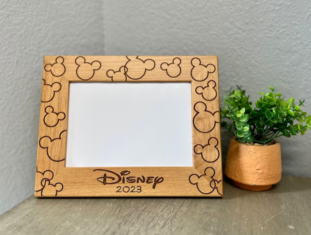 Mickey Mouse 5x7 Picture Frame Custom Disneyland, Disney World, Disney ...