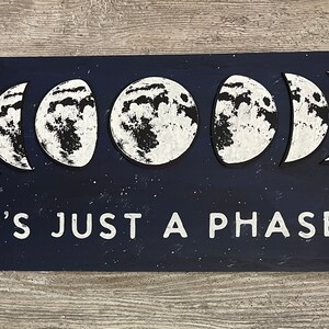 Its Just a Phase Cutouts Unfinished Sign Ready for You to Paint - Etsy