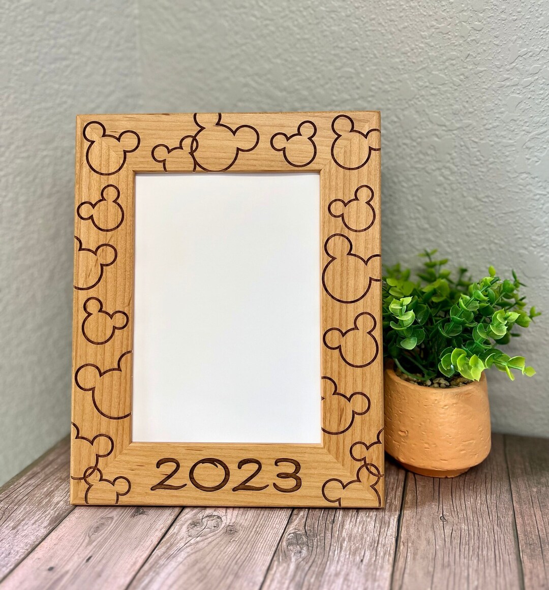 Mickey Mouse 5x7 Picture Frame Custom Disneyland, Disney World, Disney ...