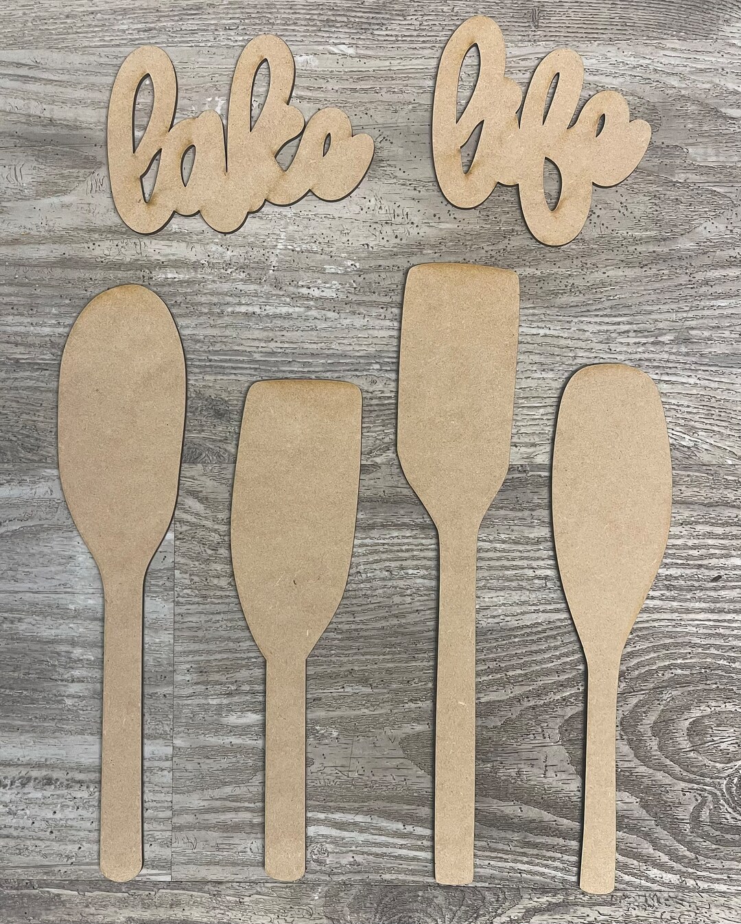Lake Life Cutouts, Does Not Include Back Sign, Unfinished Wood Cutouts ...