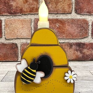 April Monthly Kit, Honey Bee Themed, DIY Unpainted Wooden Cutout Ready for You to Paint Does Not ...