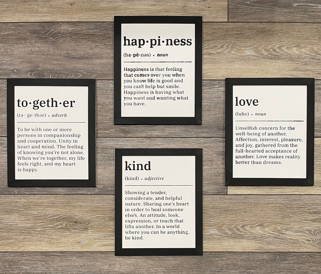 Definitions Sign Cutout, Unfinished Wooden Pieces, 1 Sign - Etsy