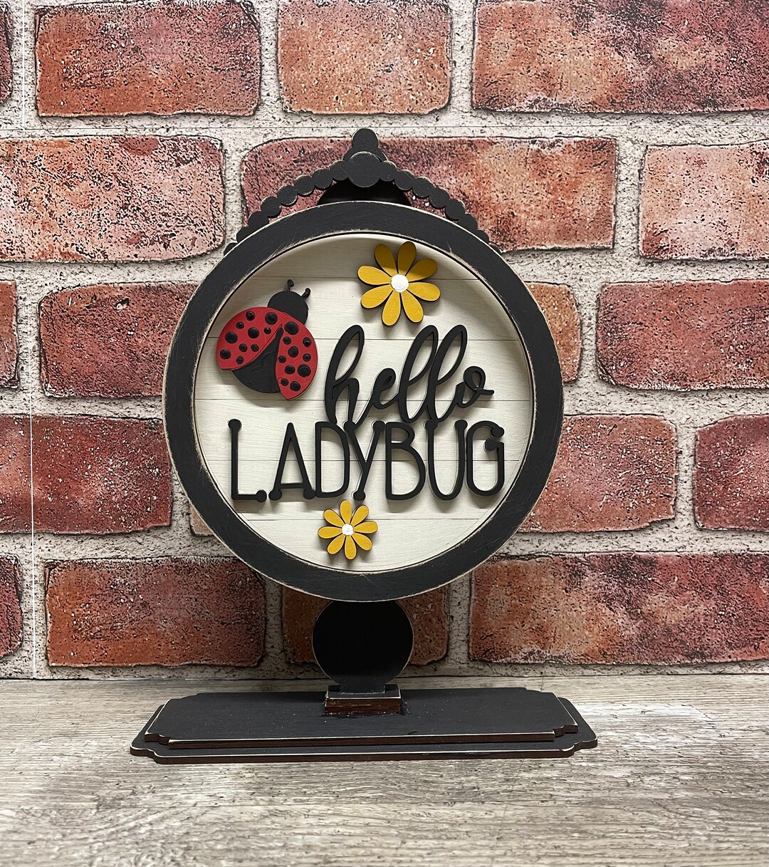 Ladybug Insert for Changeable Sign, Unpainted Ready for You to Finish ...