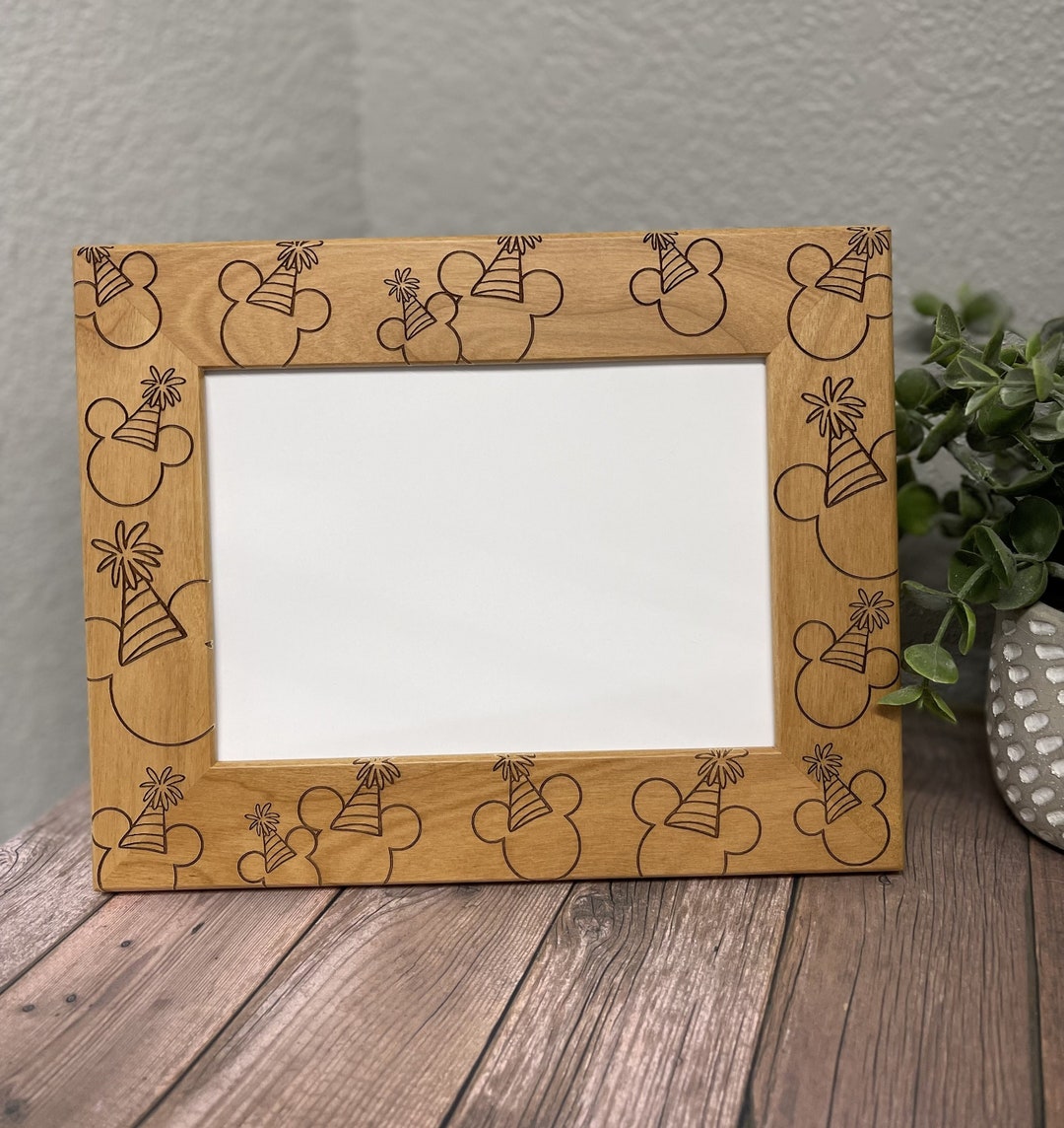Mickey Mouse Birthday 5x7 Picture Frame, Custom Disneyland, Disney ...