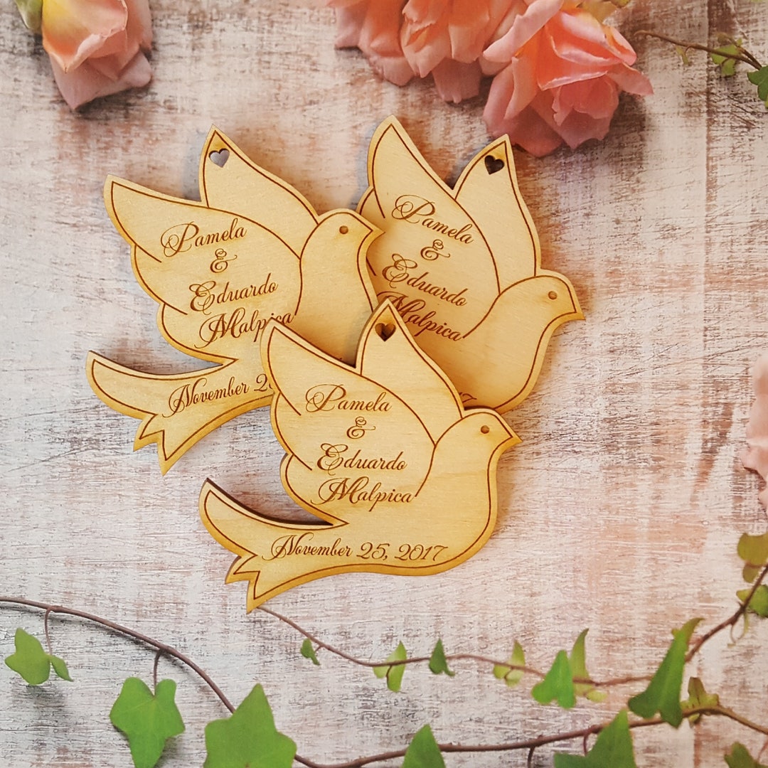 Dove Qty 55-150 Wedding Favor, 3" Wedding Favor Magnet, Bride, Groom ...