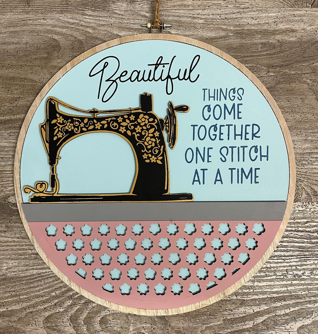 Sewing Embroidery Sign Kit, Unpainted Wood Pieces. - Etsy