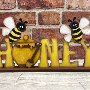 April Monthly Kit, Honey Bee Themed, DIY Unpainted Wooden Cutout Ready for You to Paint Does Not ...