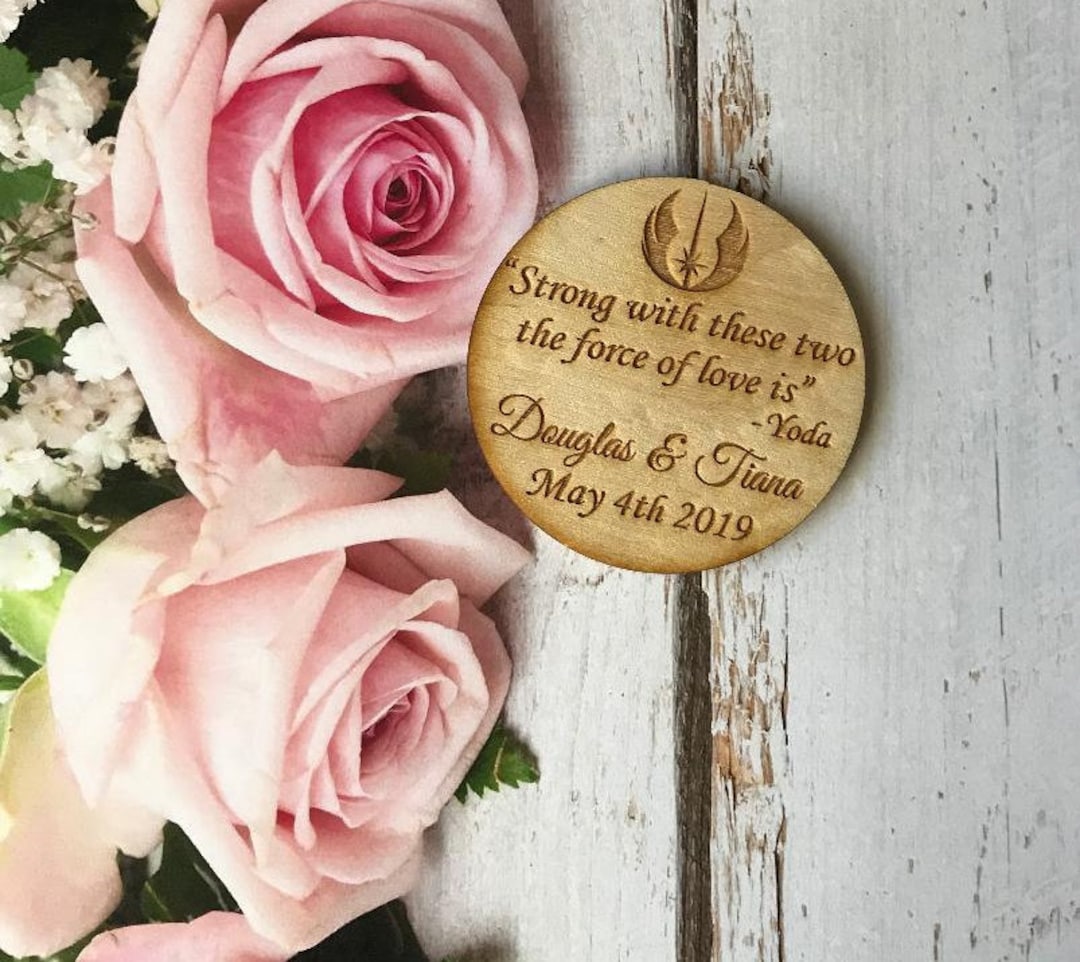 Yoda Quote Qty30-50 Wedding Favors, 3" Star Wars Wedding Favor Magnet ...