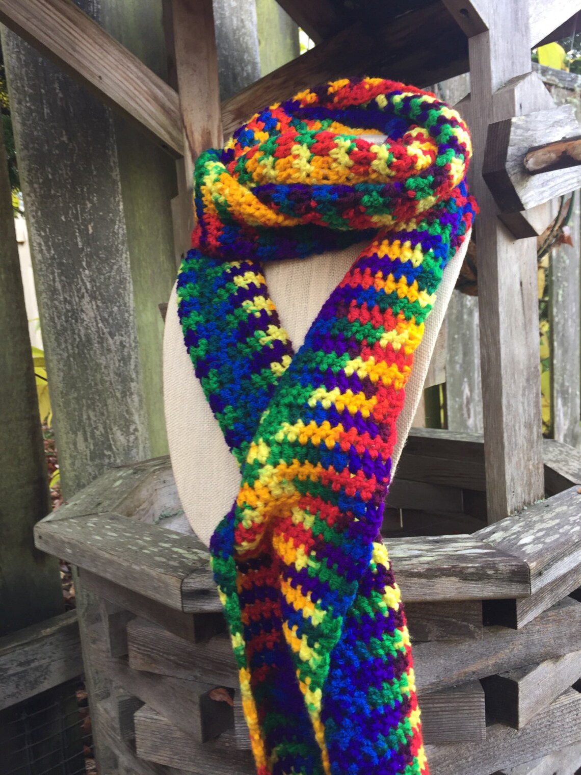 Custom Order Rainbow Scarves Crochet Rainbow Scarves - Etsy