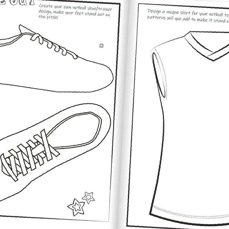 Netball Star: Match, Training and Activity Book | Netball Gift Idea for ...